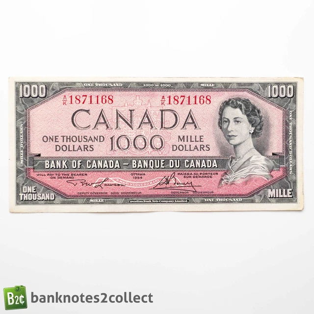CANADA: 1 X 1,000 Canadian Dollar 1988 Banknote. £205.00 - PicClick UK