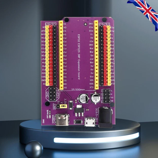 ESP32 DEVELOPMENT MODULE NodeMCU-32S Lua TYPE-C/MICRO GPIO Expansion Board £5.39 - PicClick UK