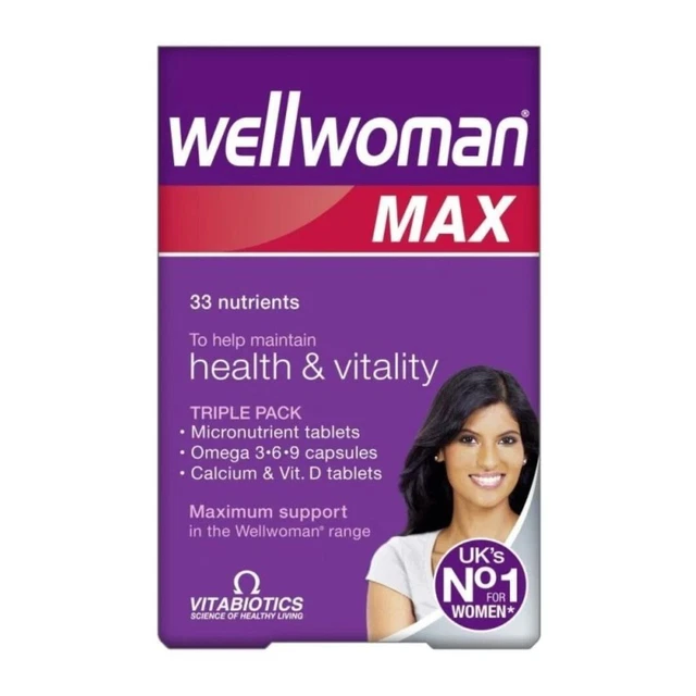VITABIOTICS - WELLWOMAN Max - 84 Tabs/Caps - With 33 Nutrients - £14.99 ...