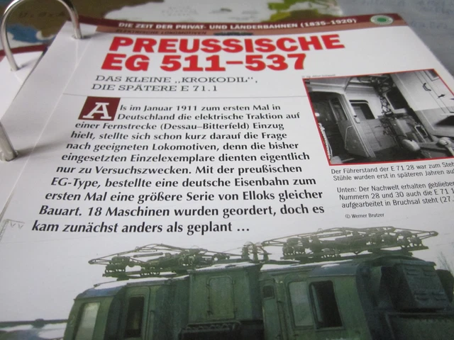 DEUTSCHE EISENBAHNGESCHICHTE N 1835-1920 Preussische EG 511-537 BR 71.1 ...