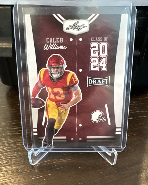 CALEB WILLIAMS RC 2023 Leaf Draft Class of 2024 Rookie #77 USC Trojans ...