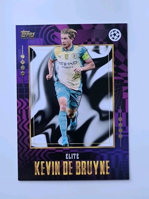 TOPPS UCC GOLD 2024/25 Kevin De Bruyne Elite Card Manchester City £17. ...