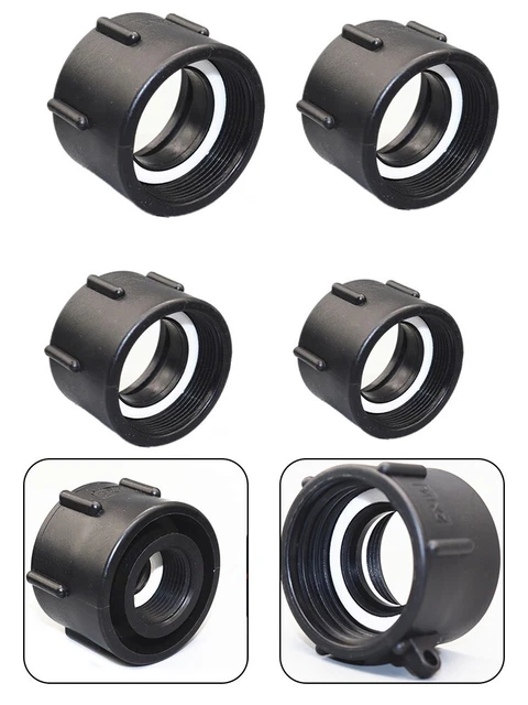 ADAPTATEUR IBC NOIR conteneur réservoir d'eau de pluie S60x6 fil ...