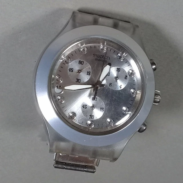SWATCH IRONY DIAPHANE Y2K Chronograph Watch Swiss Made Working EUR 51 ...