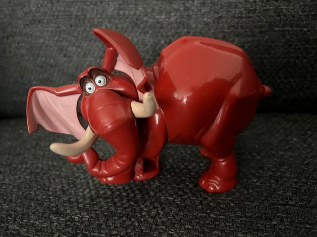 DISNEY TARZAN TANTOR Elephant Toy Figure Vibrating Wind Up Tail ...