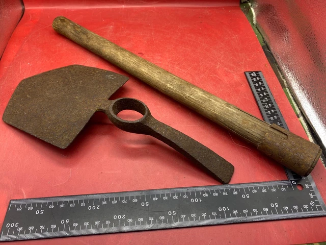 ORIGINAL WW1 DATED British Army Entrenching Tool Pick Spade 1908 ...