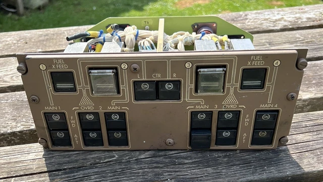 GENUINE BOEING 747? Cockpit-Flight Deck Fuel Panel-Aviation-Aircraft ...