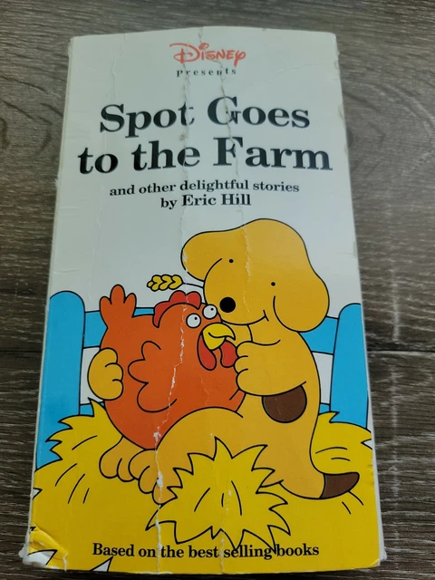 SPOT GOES TO THE FARM bande vidéo animée VHS ERIC HILL Walt Disney 1993 ...