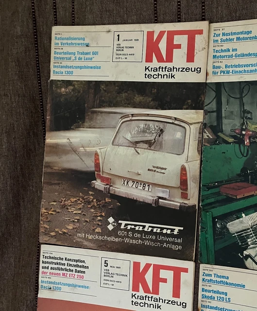 DDR KFT KRAFTFAHRZEUGTECHNIK 12 Hefte 1981 kompletter Jahrgang EUR 12 ...