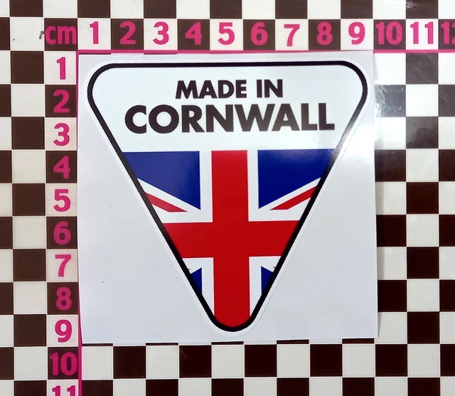 MADE IN CORNWALL Blanc Autocollant Réparation Mécanique Classique de ...