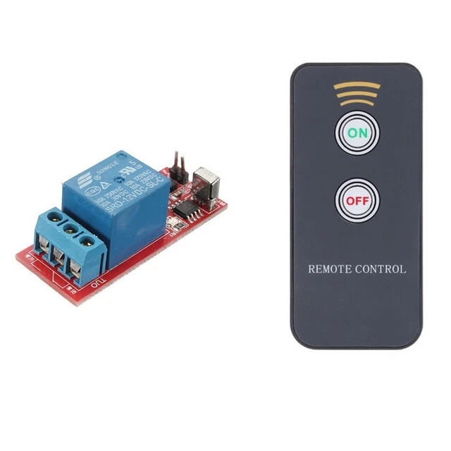 NEW 1 CHANNEL Infrared Switch Relay Driving Module Board 12V Remote ...