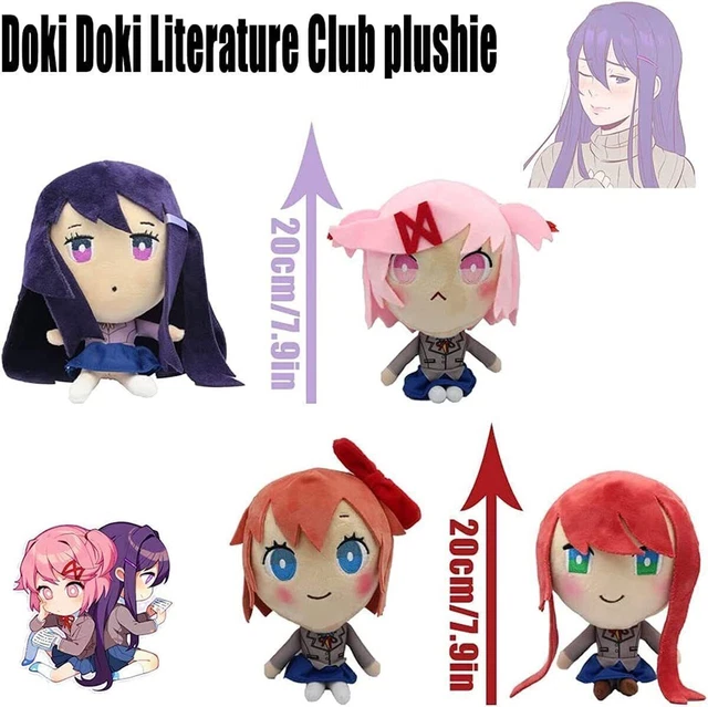 MONIKA SAYORI YURI Natsuki Doki Literature Doki DDLC Plush Doll Gifts ...