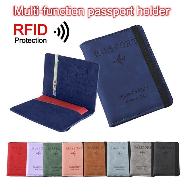 MULTIFUNKTION RFID-PASS ABDECKUNG PU-Leder Ausweis inhaber Reisen EUR 4,80 - PicClick DE