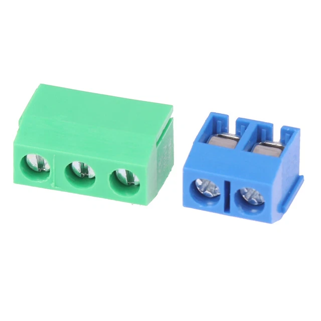 10PCS KF301-2PIN 3PIN 5.0mm Spacing Terminal Block Splice Screw PCB Terminal EUR 1,50 - PicClick FR
