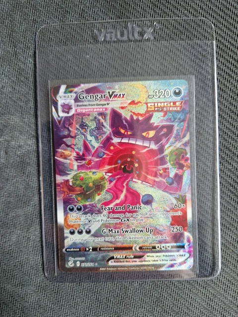 POKÉMON GENGAR TCG VMAX Alt Art Fusion Strike Holo Card 271/264 NM £593.22 - PicClick UK