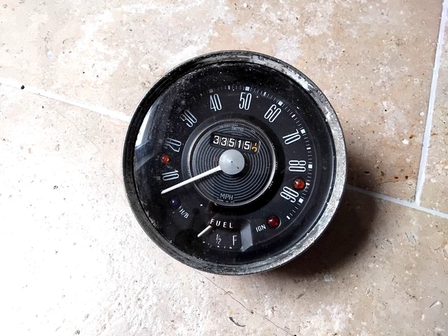 CLASSIC MINI GENUINE Smiths Early Centre Speedo Speedometer Bmc Mk1 ...