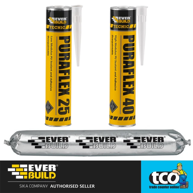 EVERBUILD TECNIC PURAFLEX PU Sealant and Adhesive £9.39 - PicClick UK
