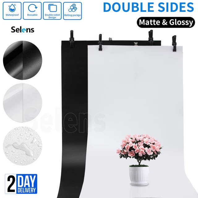 PHOTOGRAPHY WHITE BACKDROP Waterproof Paper Matte Glossy Background ...