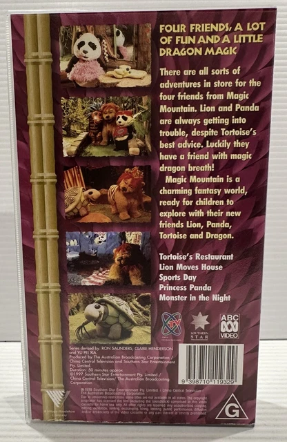 MAGIC MOUNTAIN VHS Rare ABC Kids Video Princess Panda Vintage 90s 1997 ...