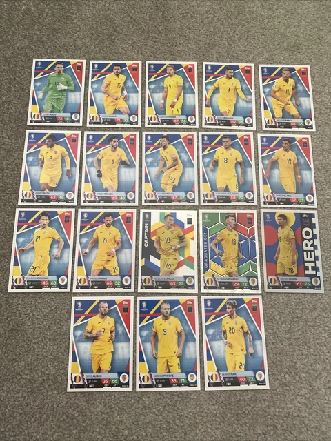 TOPPS UEFA EURO 2024 Match Attax -- Team Romania -- 18 Cards -- Trading ...