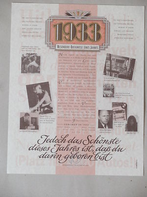 YEAR OF BIRTH 1933 certificate * number sheet * year number sheet * £0. ...