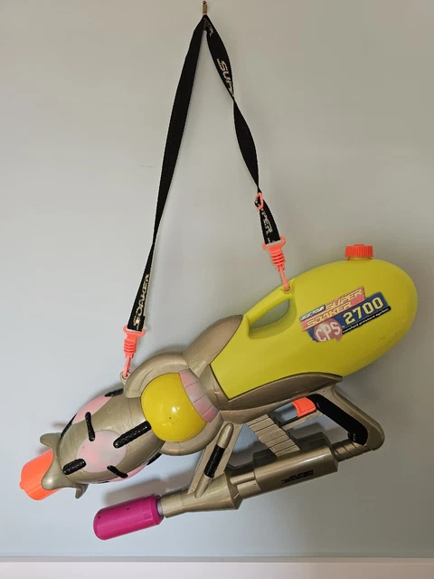 VINTAGE SUPER SOAKER CPS 2700 Water Gun/Cannon - Works - Original Strap ...