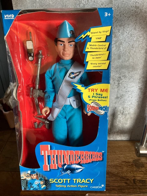 THUNDERBIRDS TALKING ACTION Figure Scott Tracy Rare Vintage Toys 1999 £ ...