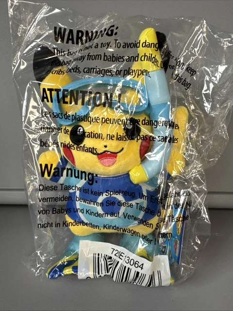 PIKACHU SNORKELING GEAR Plush Rare Pokemon World Championship Honolulu ...