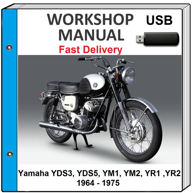 YAMAHA YDS3 YDS5 Ym1 Ym2 Yr1 Yr2 1964 - 1975 Service Repair Shop Manual ...