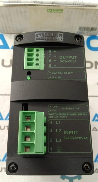 NEW MURR ELEKTRONIK 85071 Switch Mode Power Supply 24v Dc 10a Selv $584 ...