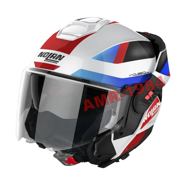 CASQUE NOLAN N120-1 Moduler Version Subway N - Com Bleu - Rouge Couleur 24 EUR 412,60 - PicClick FR