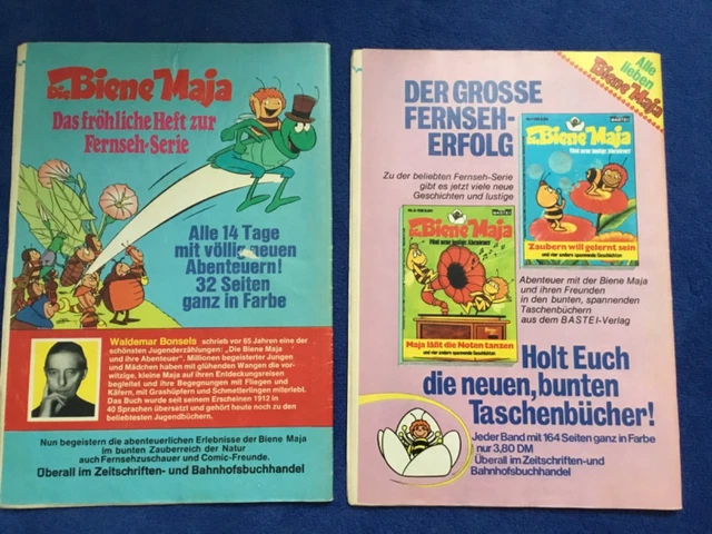 BASTEI COMIC: DIE Biene Maja, Band Nr. 15 und Nr. 23 aus den 70er ...