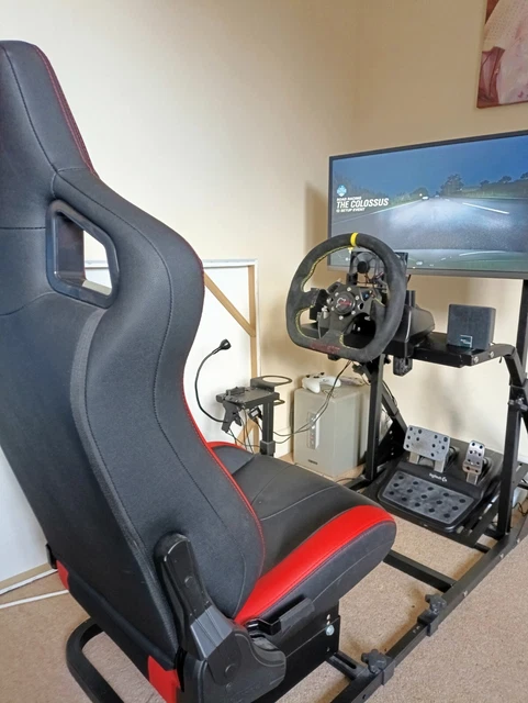 GT OMEGA RACING Simulator. Complete Cockpit Setup with Ultra Wide LCD ...