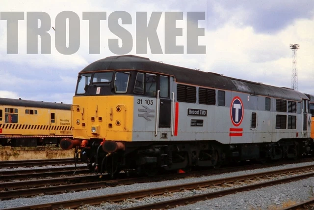 35MM SLIDE BR British Railways Diesel Loco Class 31 31105 1995 Crewe ...
