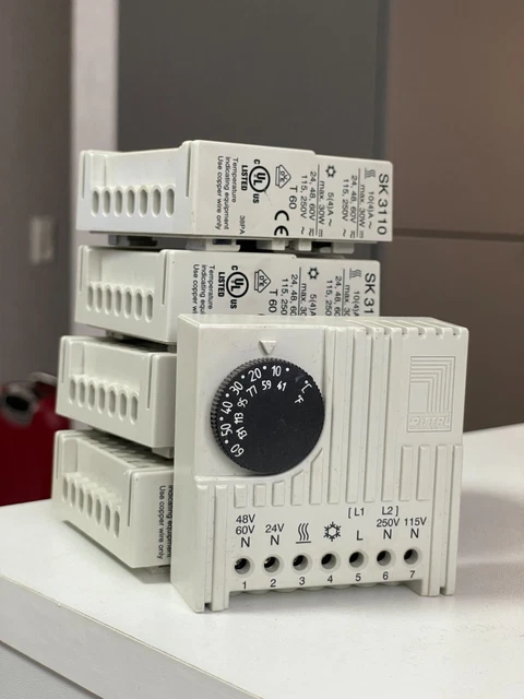 LOT OF 5X Rittal SK 3110 Thermostat Temperature controller with bimetal ...