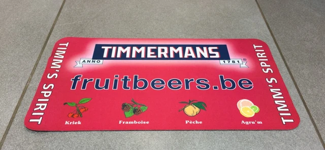 TAPIS DE BAR Rose Biere Belge Belgian Fruitbeers Bier Timmermans Timm's ...