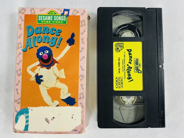 1990 SESAME STREET DANCE ALONG Grover VHS Jim Henson Home Video £13.99 ...