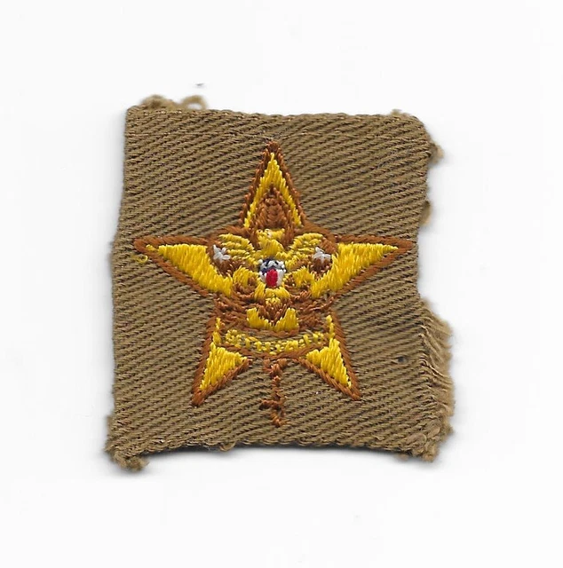 PATCH STAR RANK 1937-1939 STB-1-3-06 Boy Scout of America BSA swn EUR ...