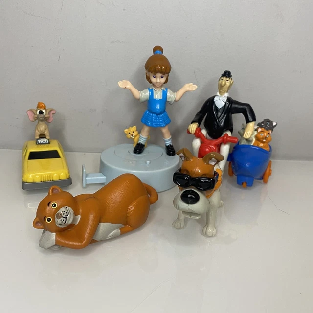 DISNEY MCDONALDS OLIVER And Company 5 Figures Disney Movie Dogs Cats ...