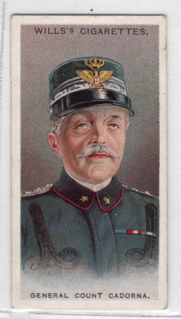 WILLS ALLIED ARMY Leaders of WW1. General Count Luigi Cadorna Italy $6. ...