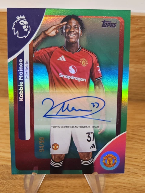 TOPPS PREMIER LEAGUE 2026 Card Signed Kobbie Mainoo /99 £40.00 ...