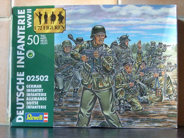 REVELL 02502. 1:72ND scale German Infantry model soldiers. Complete ...