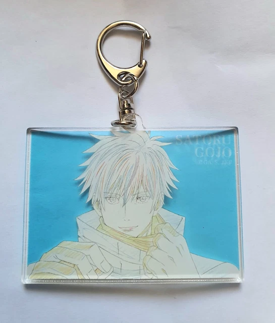 GENUINE JUJUTSU KAISEN original sketch Gojo Satoru acrylic Keychain key ...