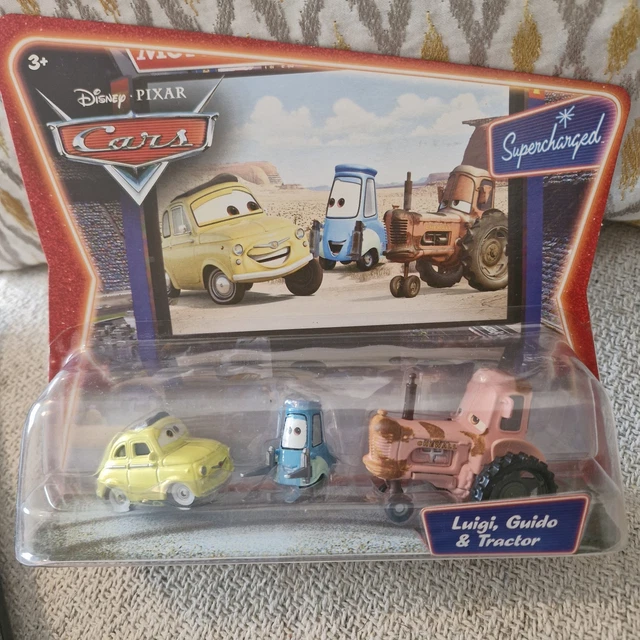 DISNEY CARS SUPERCHARGED Luigi , Guido & Tractor £24.96 - PicClick UK