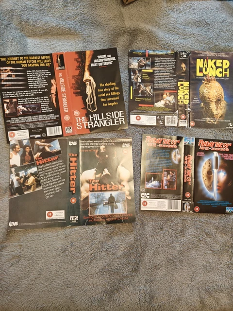15 X VHS Covers Horror , Action pre cert interest Rare £10.00 - PicClick UK