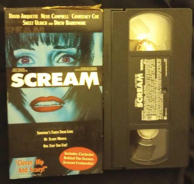 WES CRAVEN SCREAM VHS Dimension Home Video Horror Courtney Cox Box ...