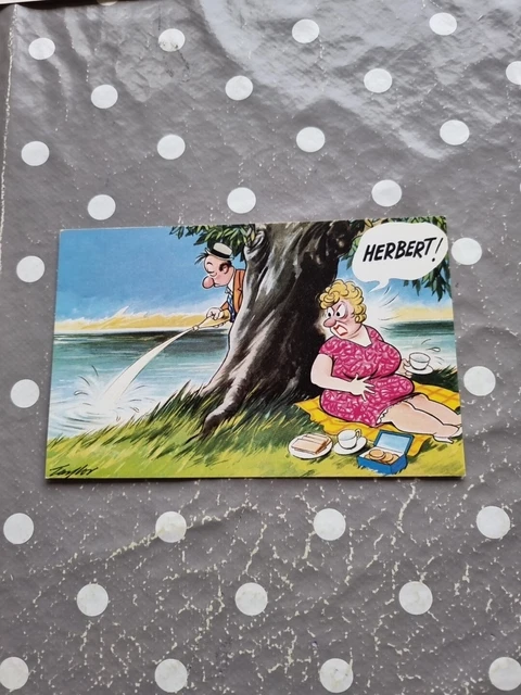 VINTAGE SAUCY SEASIDE Comic Postcard BAMFORTH BLACK TRIANGLE NO 808 By ...