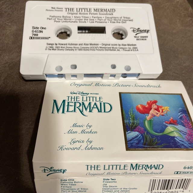 THE LITTLE MERMAID Original Motion Picture Soundtrack Walt Disney Cassette Tape £10.36 - PicClick UK