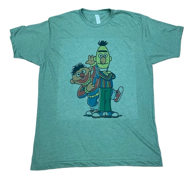 BERT AND ERNIE sesame street brothers Vintage Graphic Design T-shirt ...
