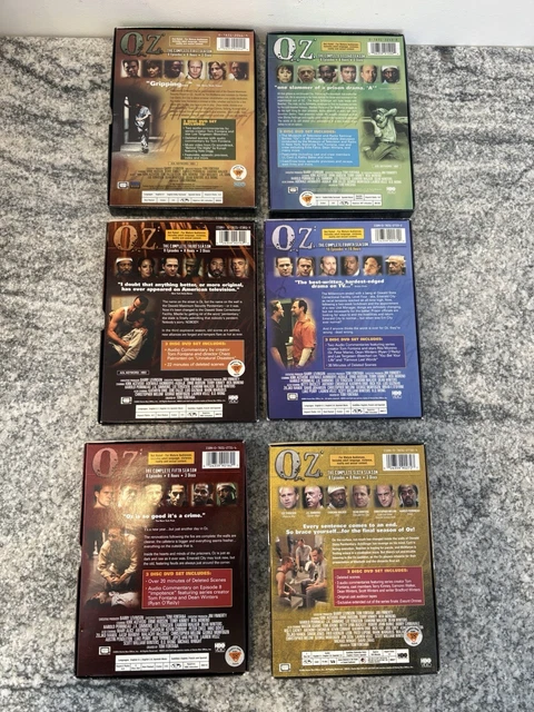 OZ COMPLETE SERIES Seasons 1–6 DVD Box Set HBO Prison Drama 6 Seasons ...